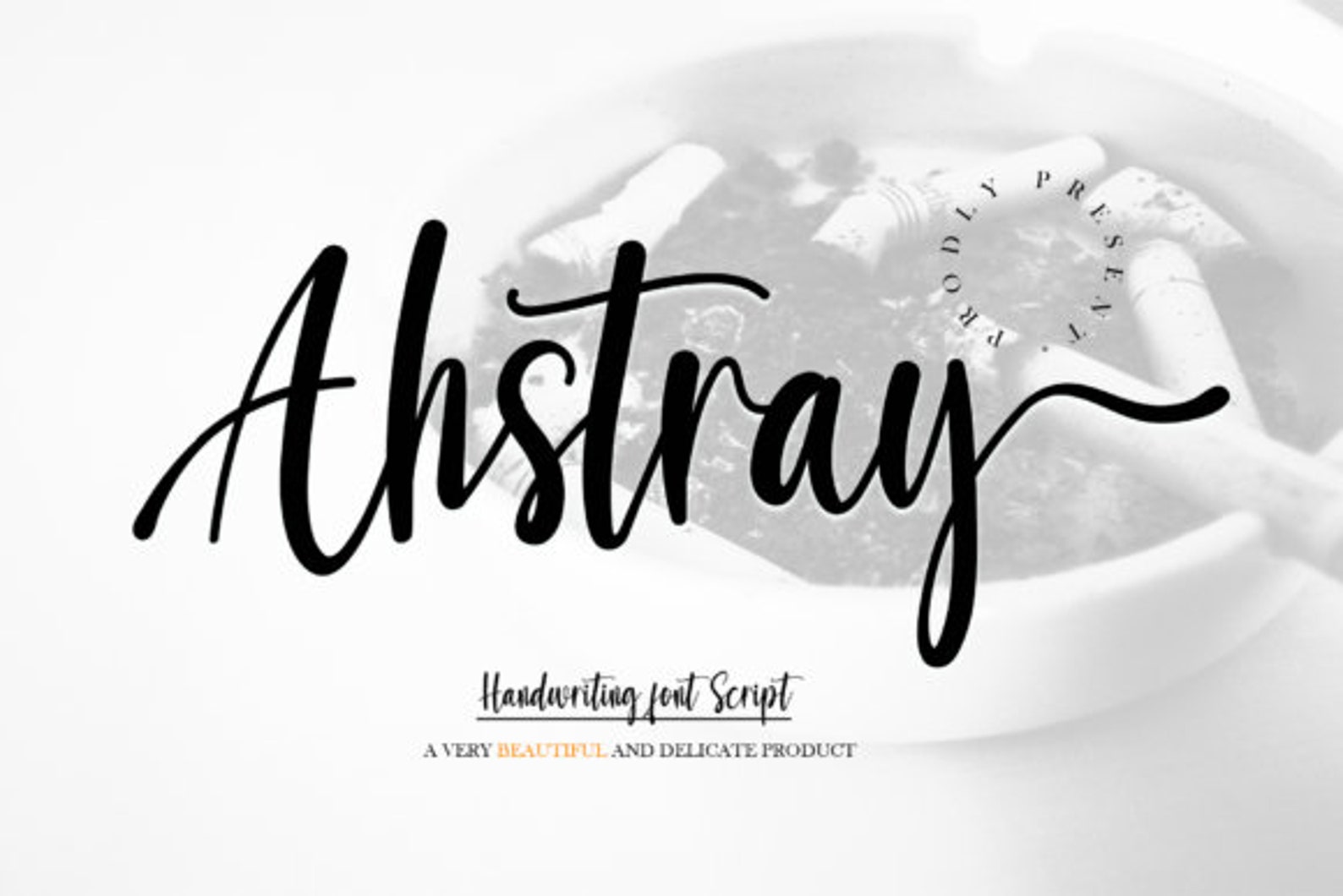 Ahstray Font, Swirly Font, Display Font, Signature Font, Modern Playful ...