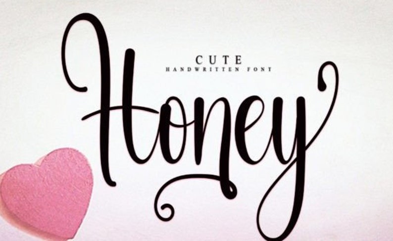 Honey Font, Script Font, Handwritten Font, Casual Font, Signature Font ...