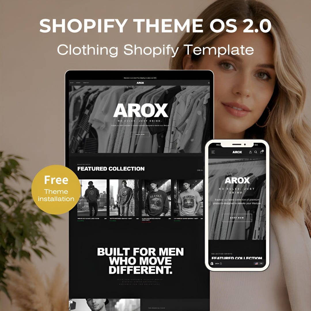 AROX Streetwear Shopify Theme | Dark Fashion Clothing Store Template ...