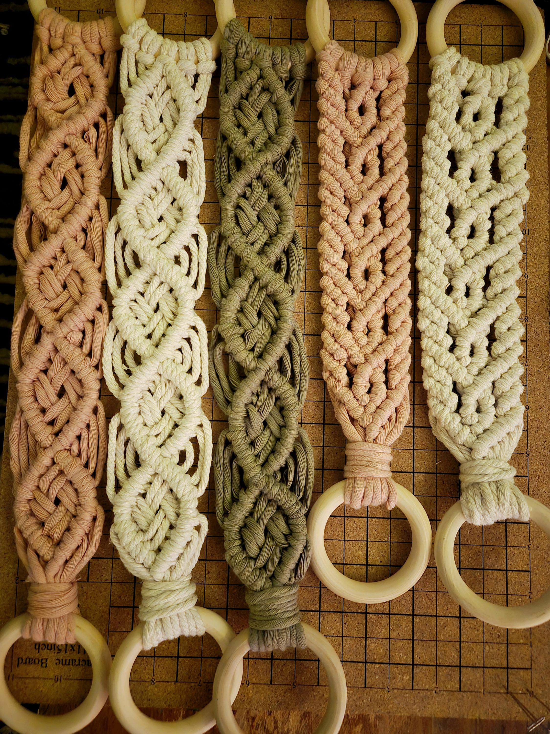Macrame Towel Holder, Hanger, Kitchen Accessory, Towel Storage, Unique ...