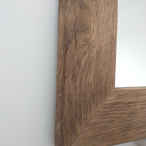 Wall Wooden Mirror. Oak Wood Mirror. Rustic Mirror. Bathroom Mirror ...