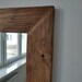 Wall Wooden Mirror. Oak Wood Mirror. Rustic Mirror. Bathroom Mirror ...