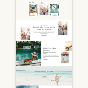 Hello Dahlia Wordpress Theme Feminine Wordpress Theme Kadence Theme - Etsy