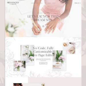 Hello CEO Wordpress Theme Feminine Wordpress Theme Kadence Theme - Etsy ...