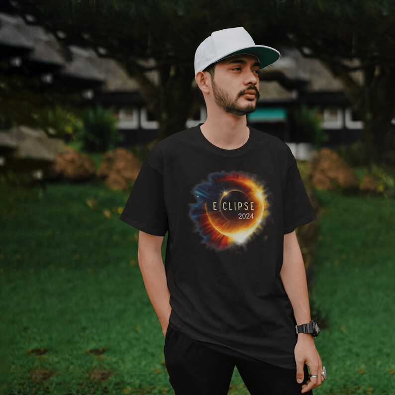 Total Solar Lunar Eclipse 2024 T-shirt Celestial Lunar Eclipse Tee Astronomy and Space Gift - Etsy