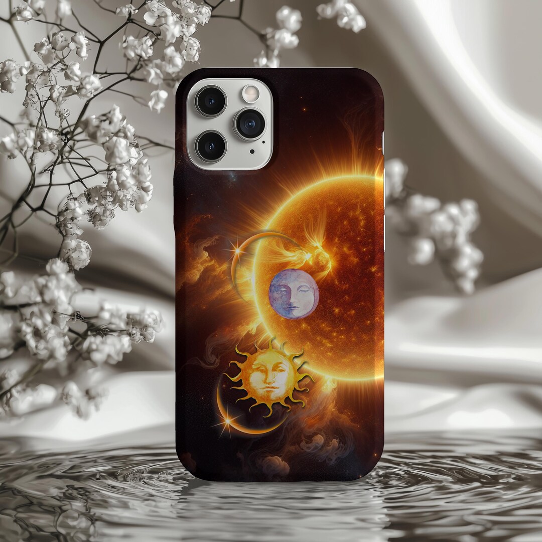 Celestial Eclipse Phone Case – Solar & Lunar Design – Cosmic Galaxy Art ...