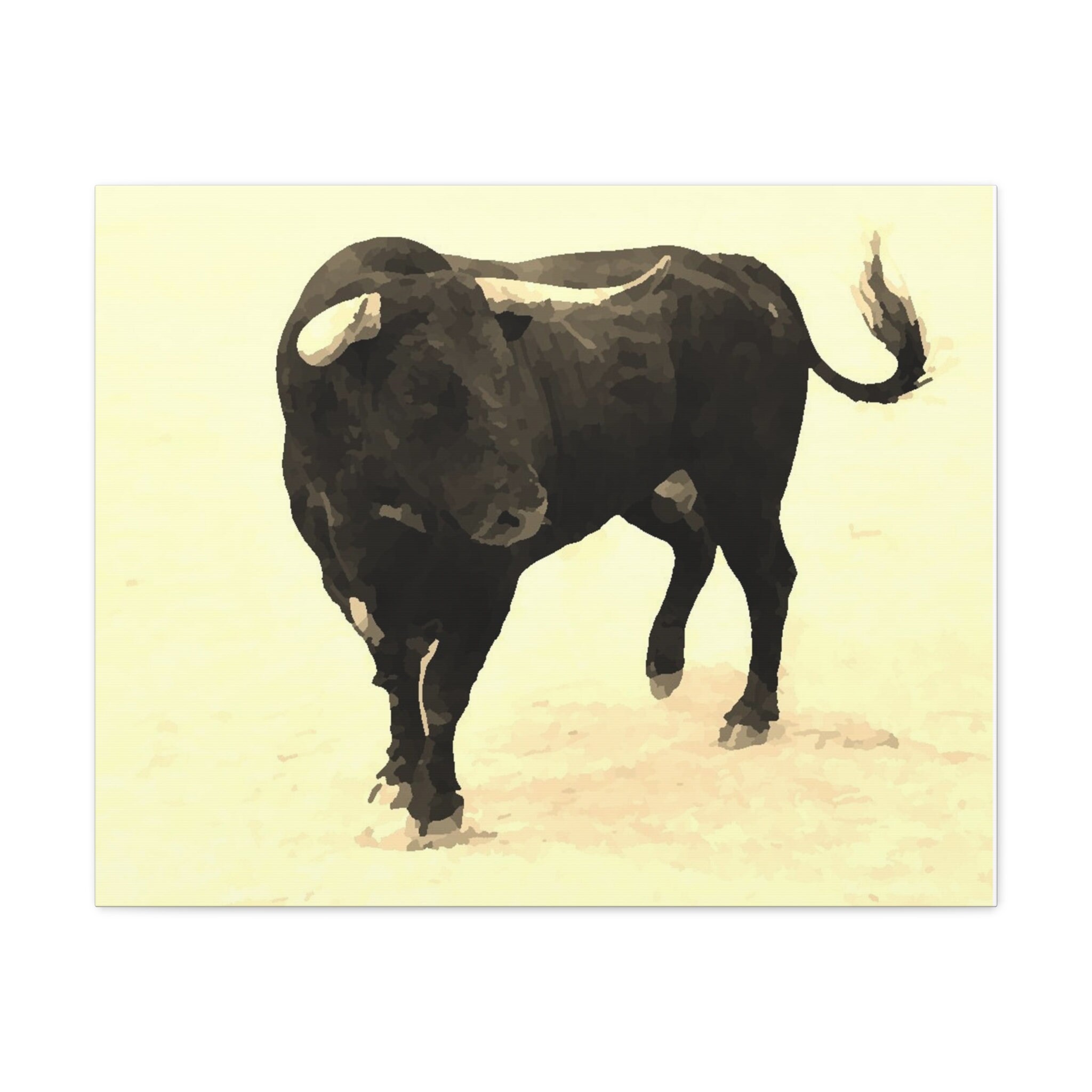 Canvas Bull 6 - Etsy