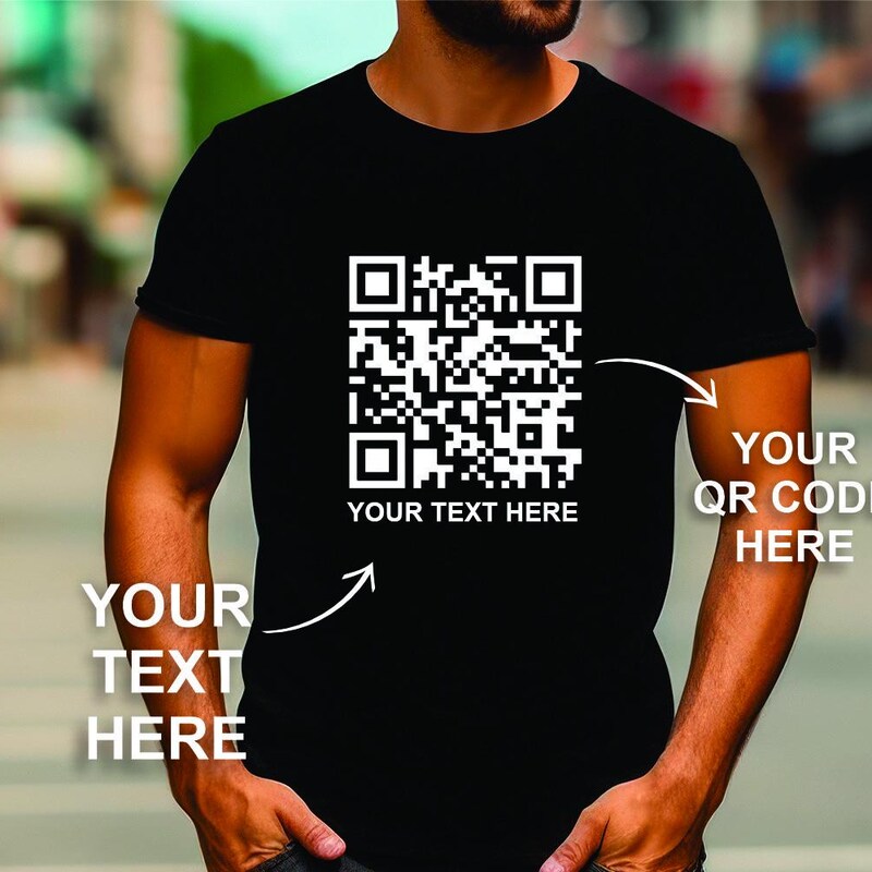 Personalized Qr Code T Shirts - Etsy