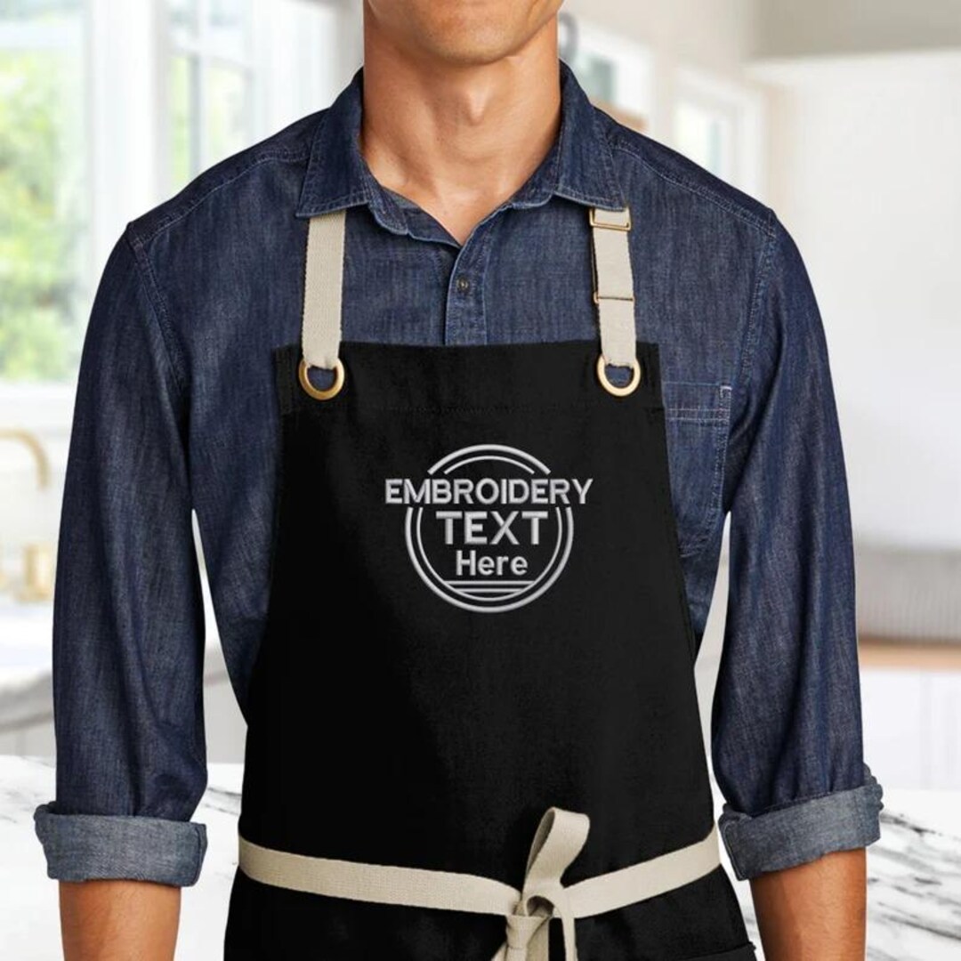 Custom Embroidered Apron, Custom Logo Chef Women Aprons, Custom Logo ...