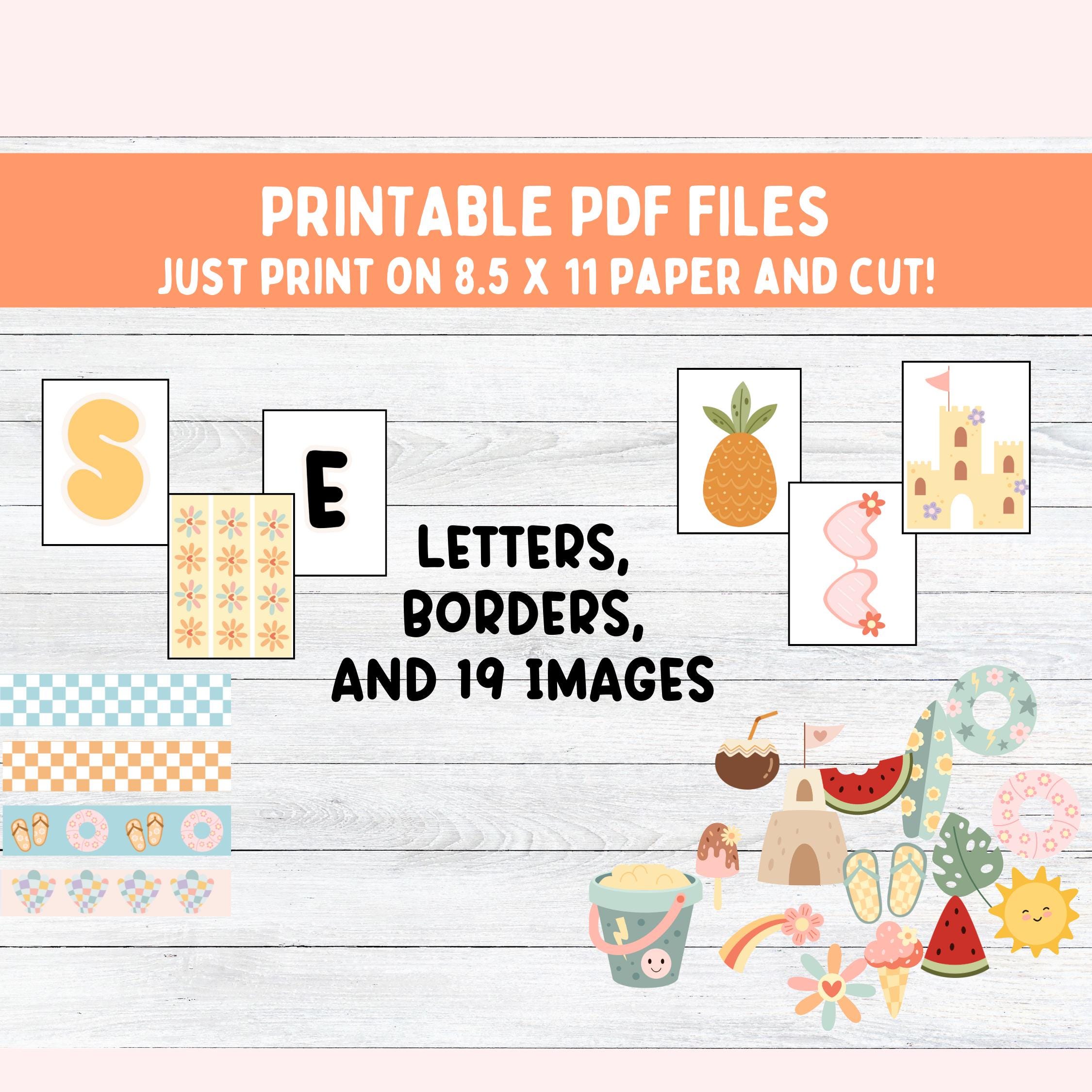 Summer Retro Jesus Bulletin Board Kit for VBS Sunday School | Christian ...