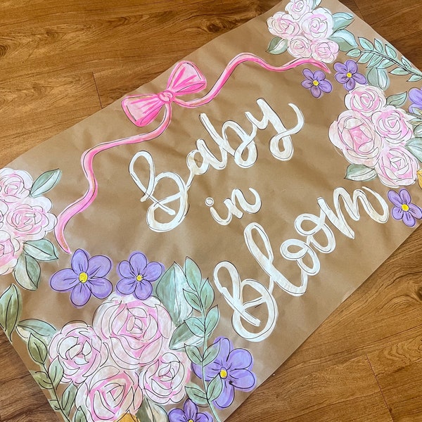 Hand Painted Banner - Etsy