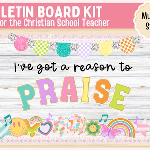 Back to School Bulletin Board Kit | Christian School Decor | Bright ...
