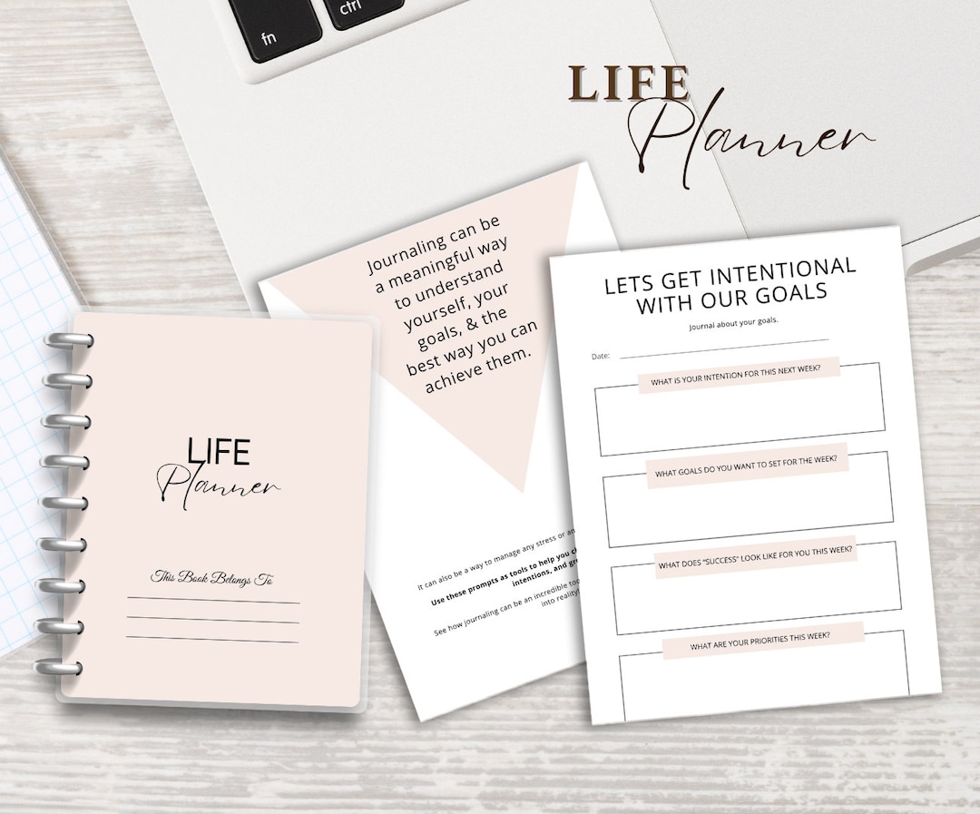 Inspirational Life Planner, Motivational Quotes, Goal Tracker ...