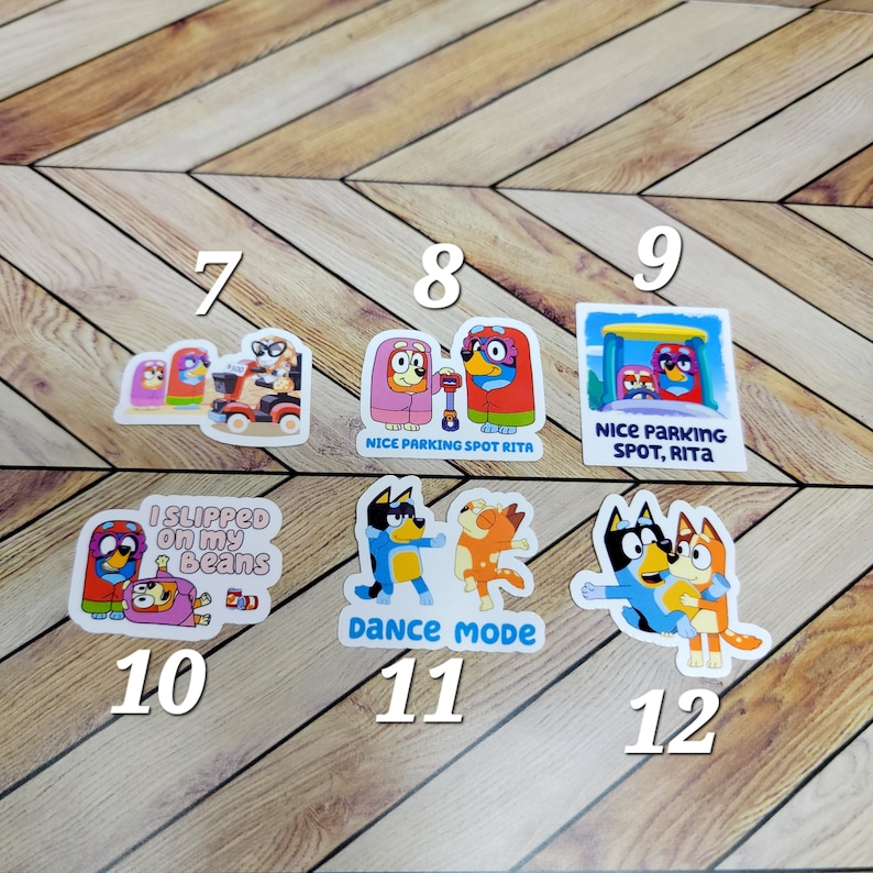 Bluey and Friends Dog Magnets - Etsy