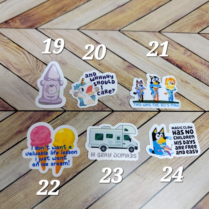 Bluey and Friends Dog Magnets - Etsy