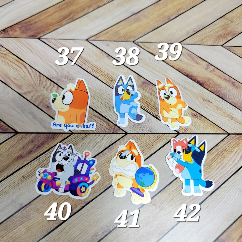 Bluey and Friends Dog Magnets - Etsy