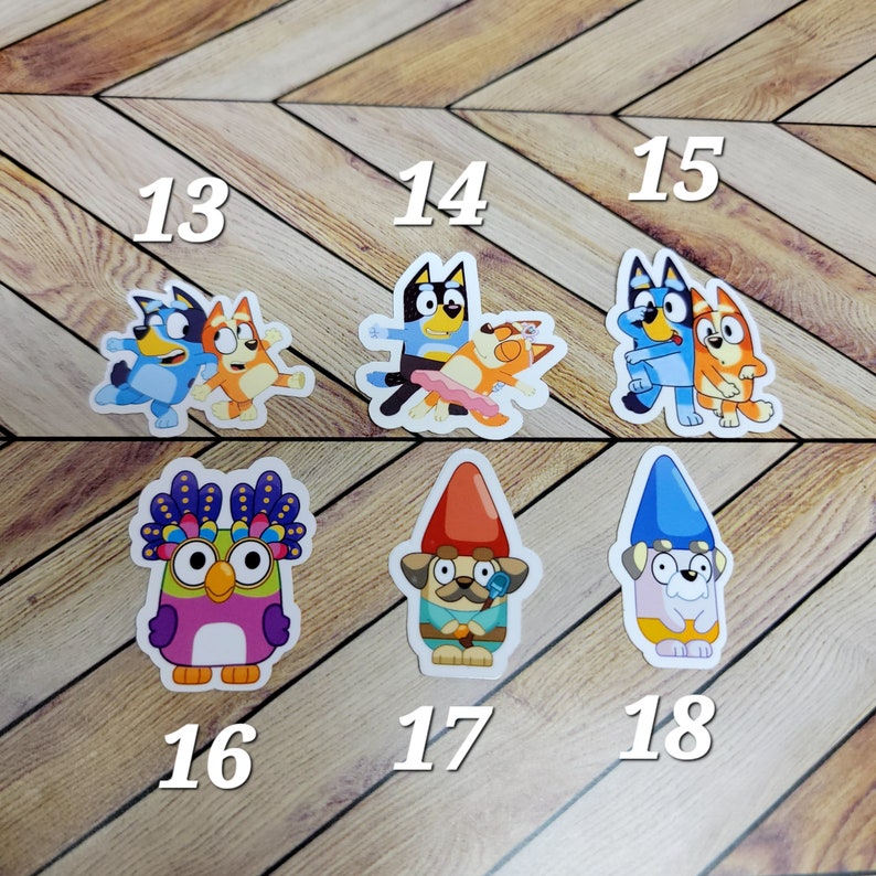 Bluey and Friends Dog Magnets - Etsy