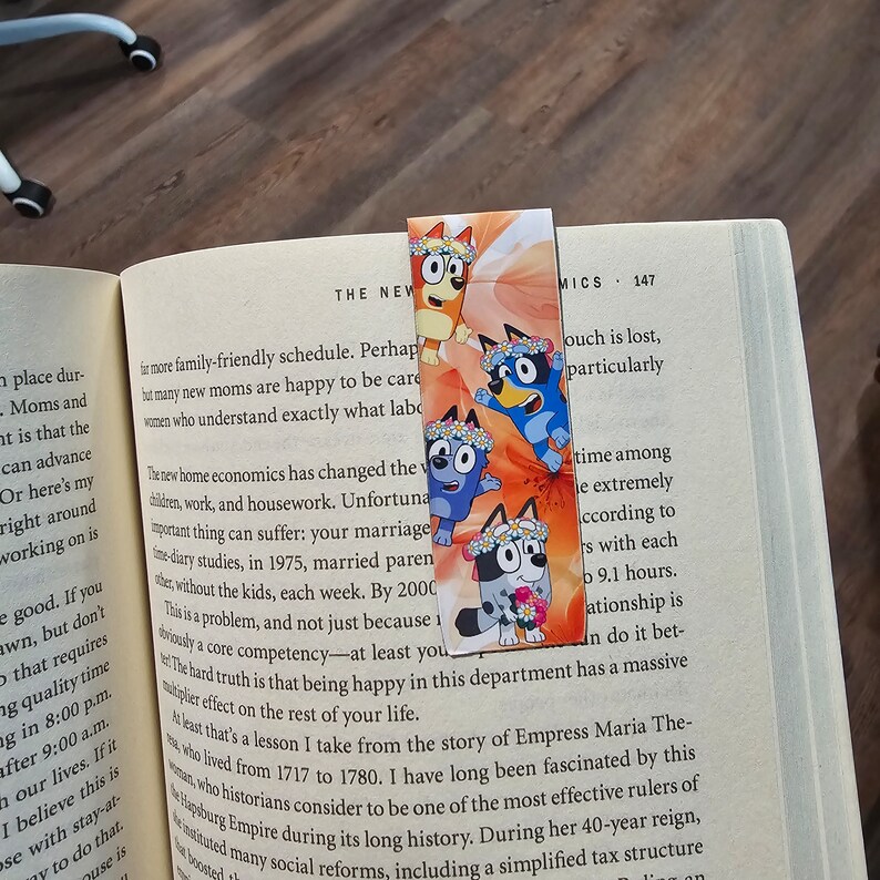 Flower Girl Bluey Magnetic Bookmarks - Etsy
