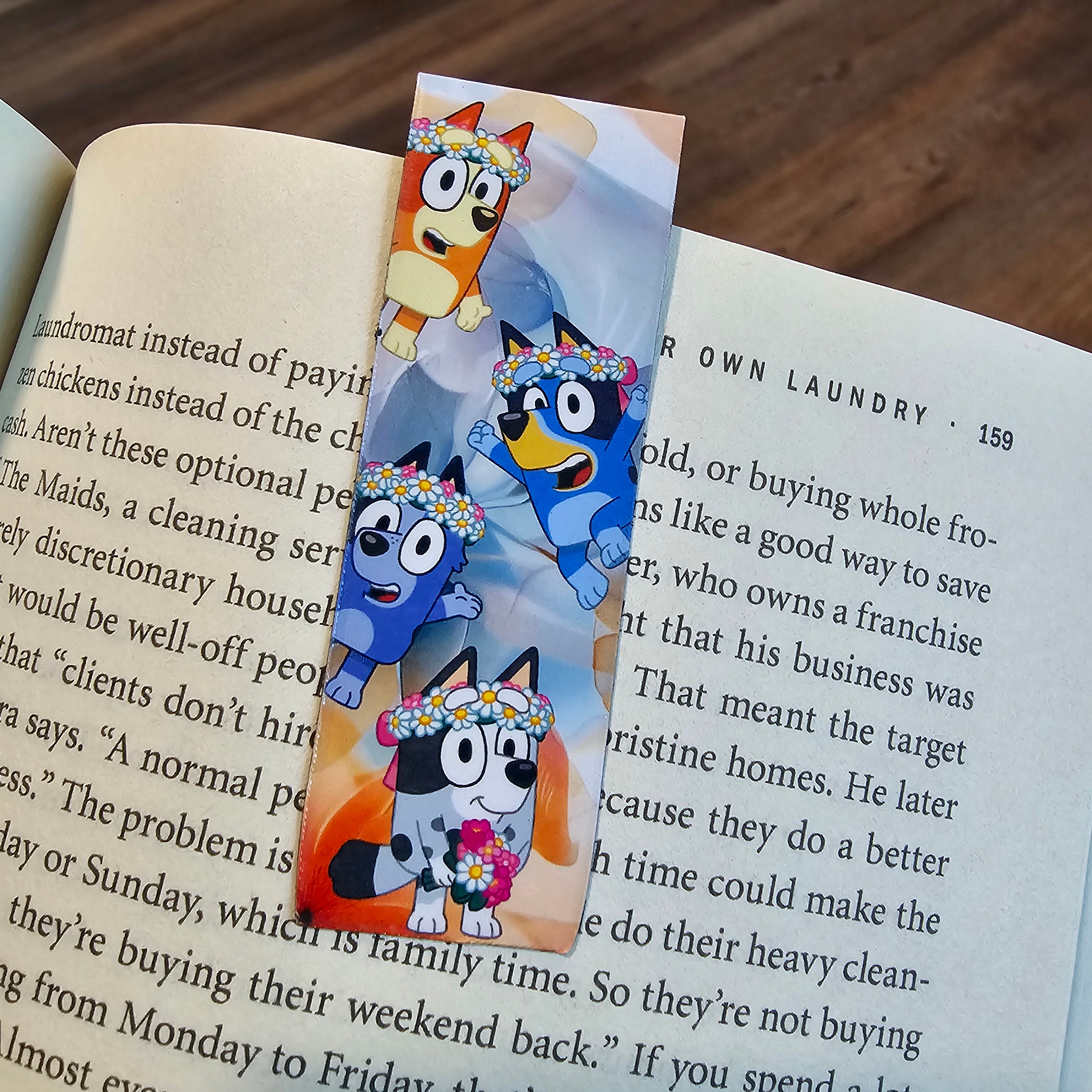 Flower Girl Bluey Magnetic Bookmarks - Etsy