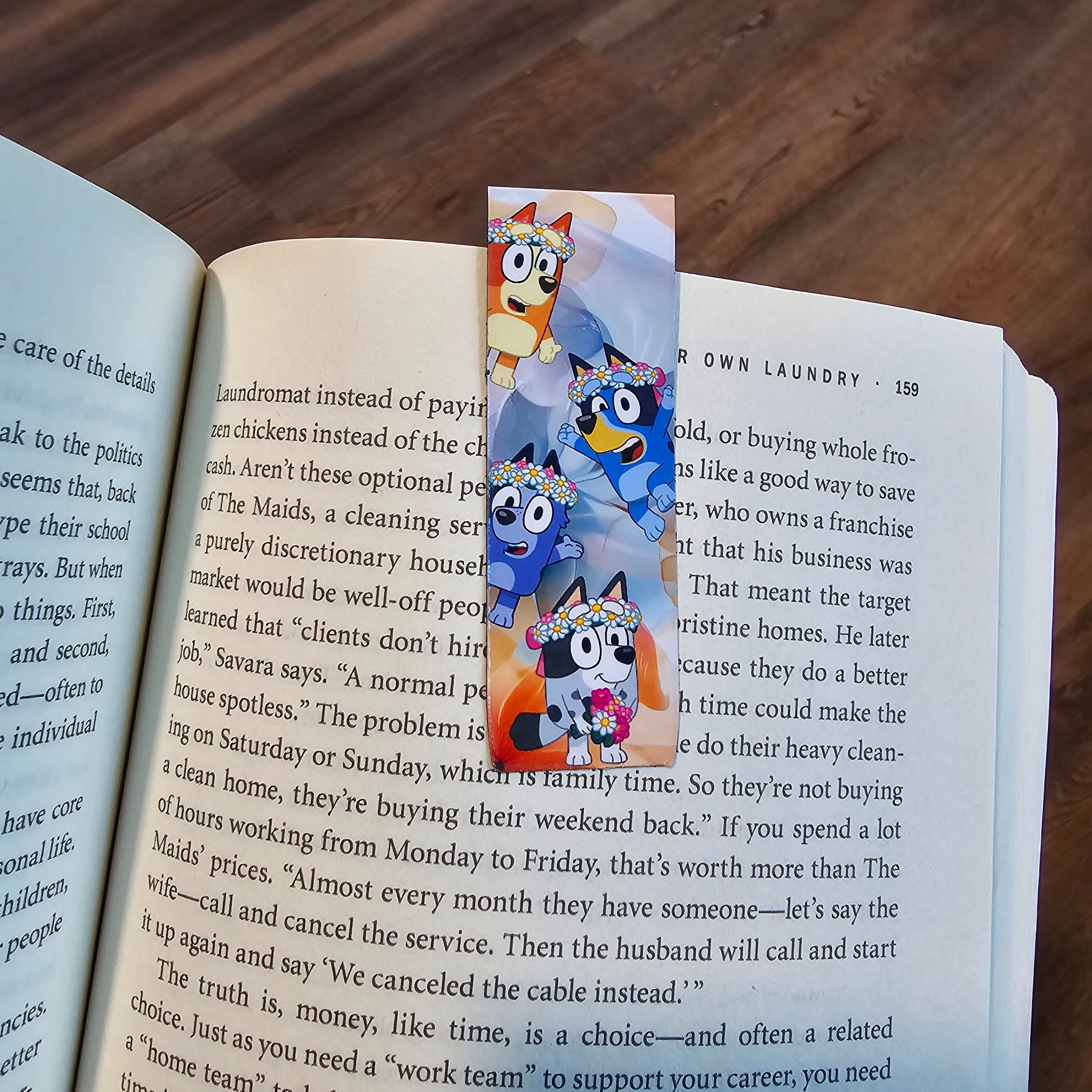 Flower Girl Bluey Magnetic Bookmarks - Etsy