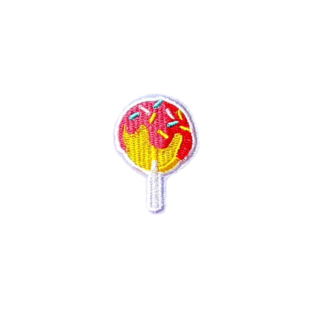 Mini Sprinkles Lollipop Patch | Pink Yellow Sweet Kawaii Sucker Candy ...