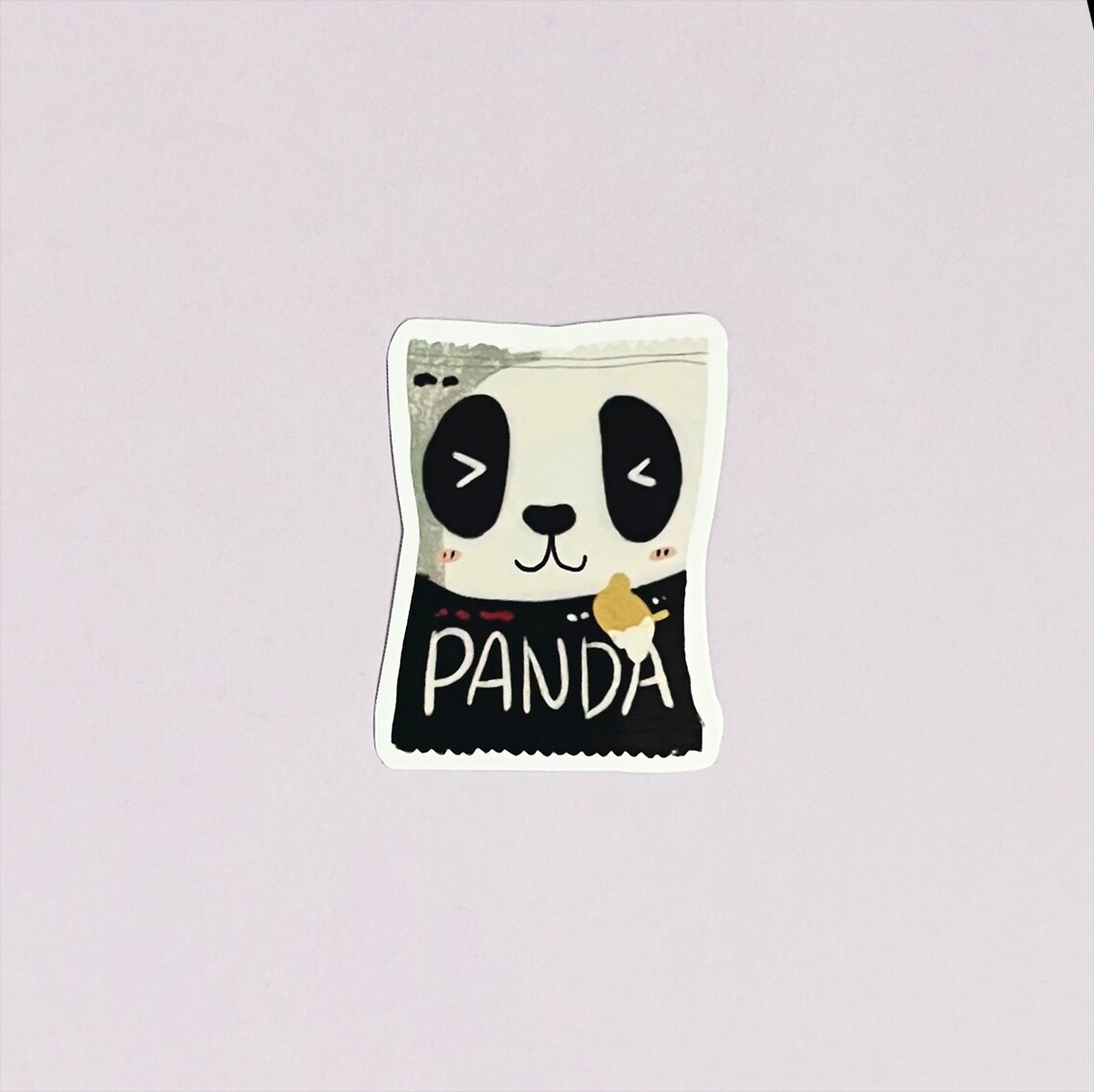 Panda Crisps Sticker Aesthetic Pastel Food Snack Chip Bag - Etsy