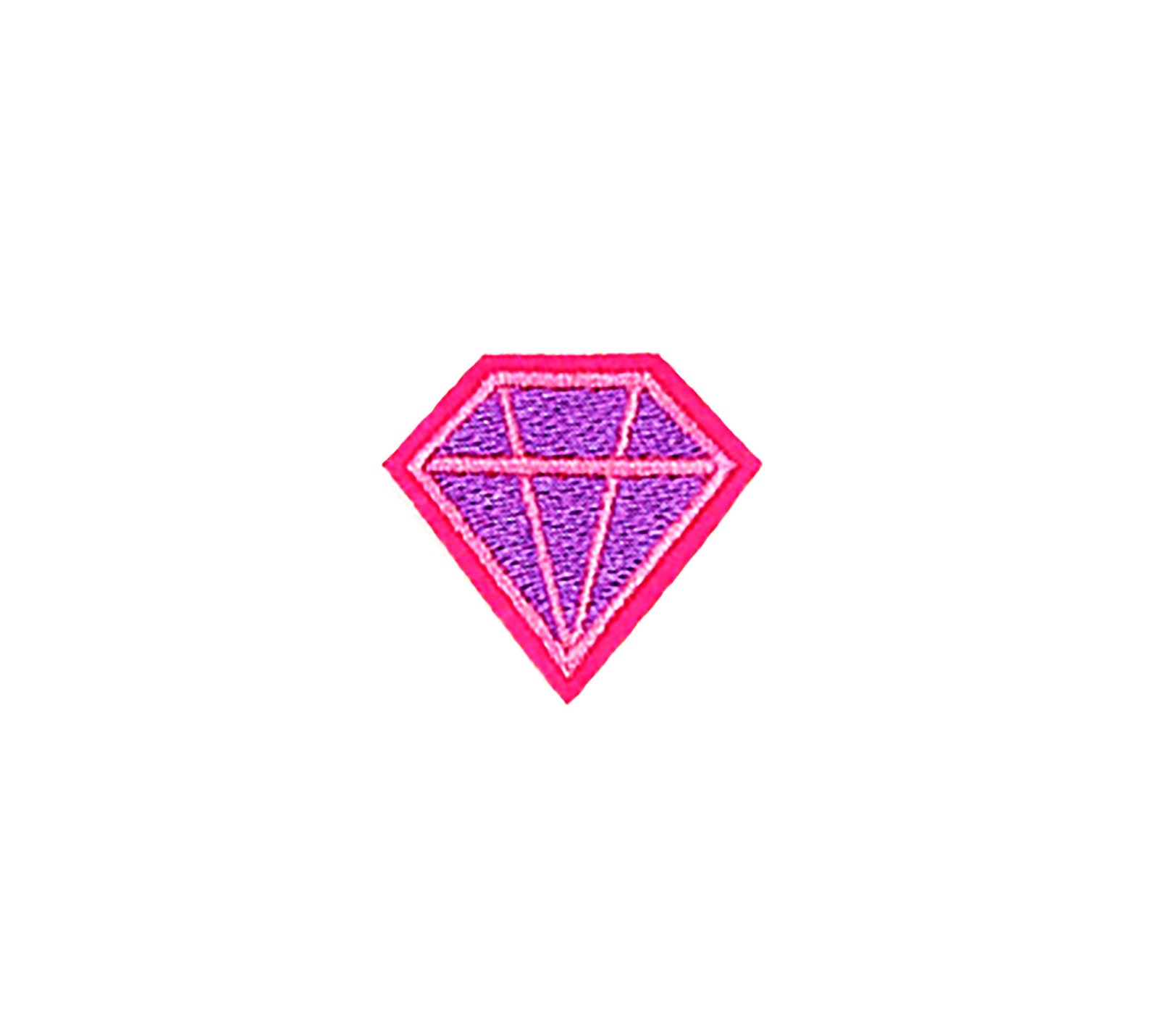 Mini Pink Purple Gem Patch Kawaii Diamond Jewel Crystal Iron-on ...