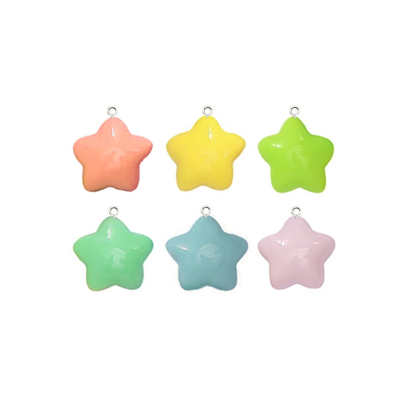 Plastic Star Charms - Etsy