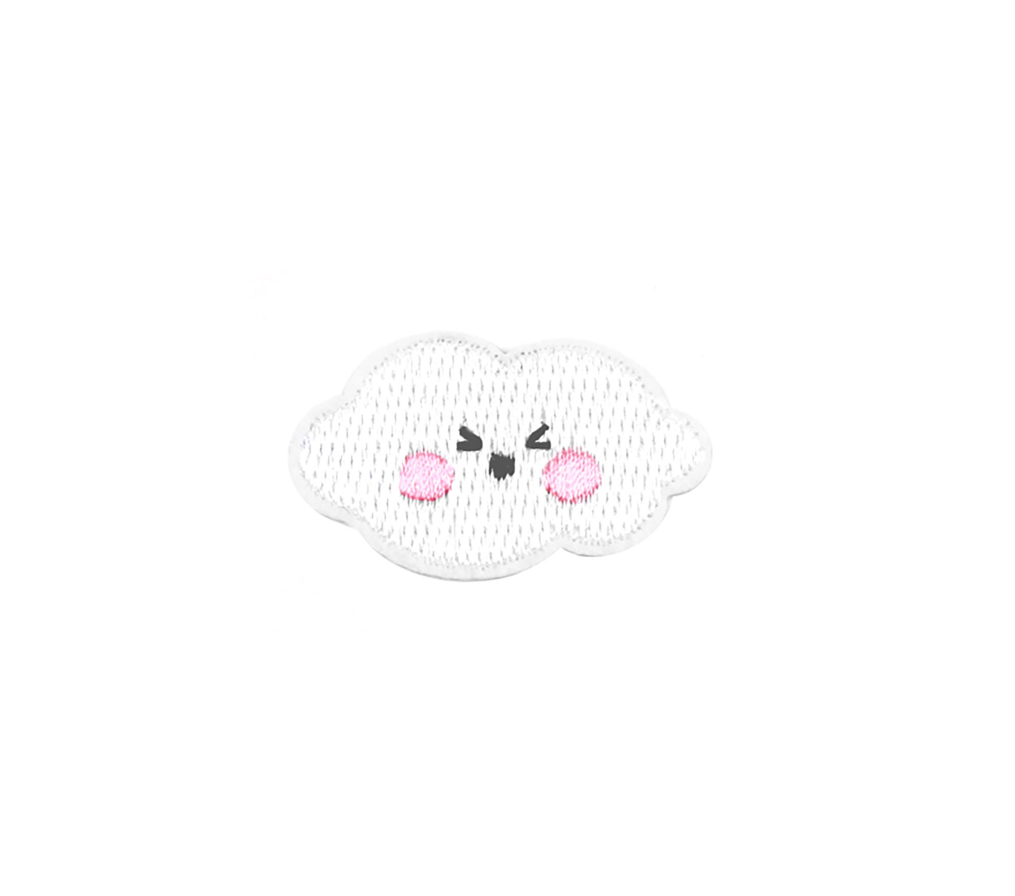 Mini Kawaii Cloud Patch Puffy Cumulus Rain Cloud Sky Iron-on Applique ...