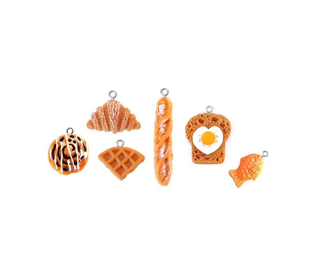 Boulangerie Charm | Miniature Bakery Realistic Food DIY Jewelry Supply ...
