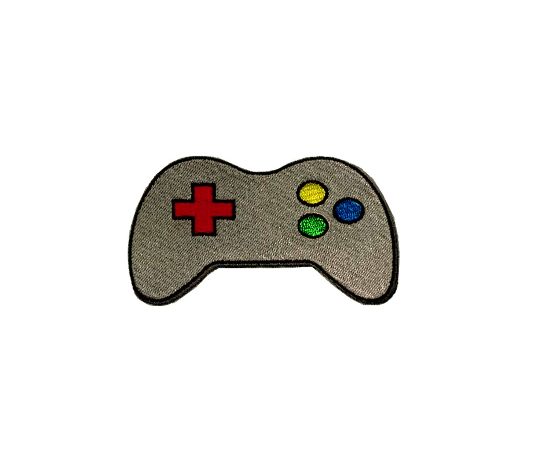 Video Game Controller Patch | Retro Classic Gamer Console Iron-on ...