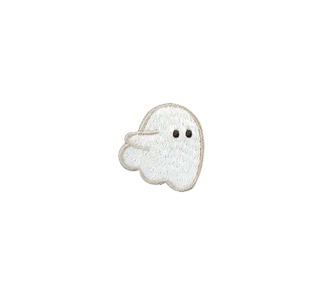 Stick-on Flying Ghost Patch | Mini Kawaii Ghost Hunter Spooky Self ...