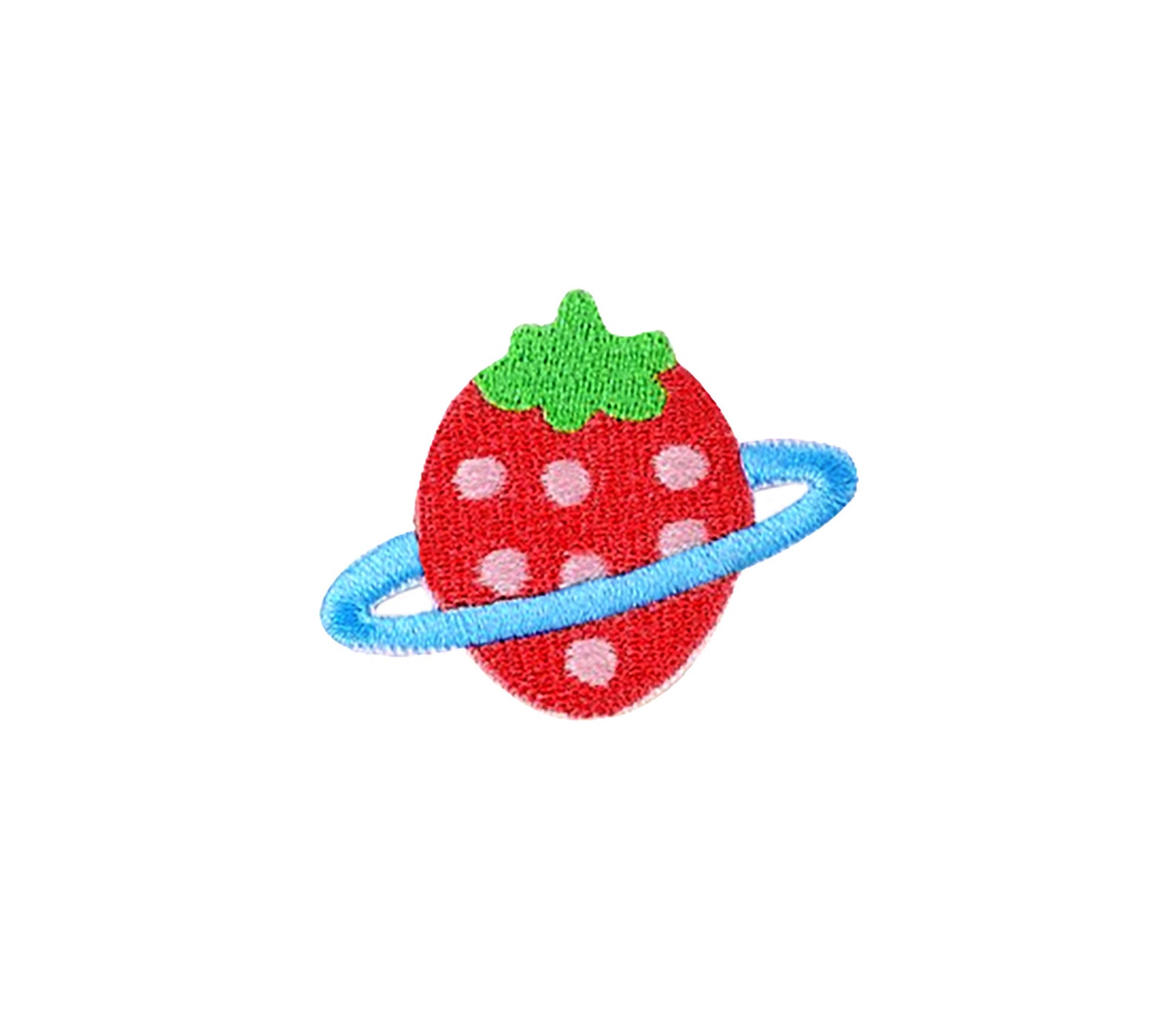 Stick-on Strawberry Planet Patch | Kawaii Berry Fruit Space Universe ...