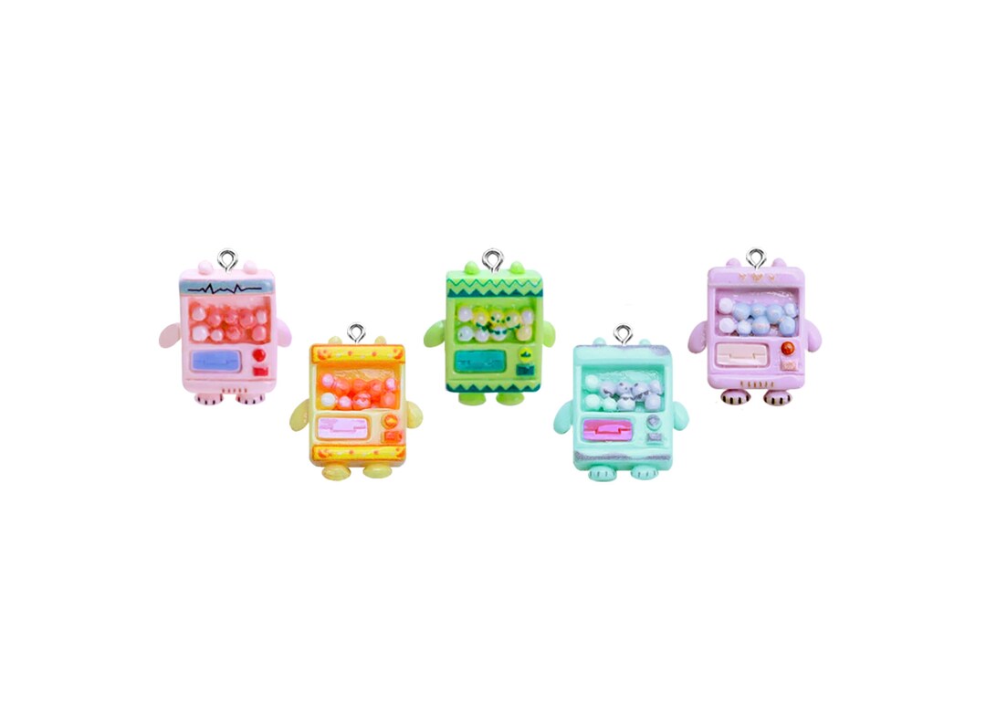 Kawaii Vending Machine Charm | Mini Pastel Rainbow Japanese Toy Claw ...