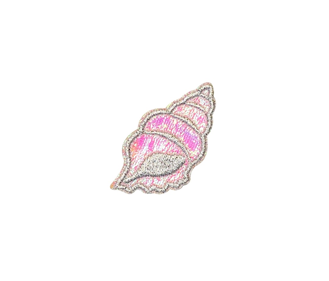 Holo Shell Patch | Iridescent Rainbow Mermaid Seashell Shimmer Metallic ...