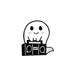 Boombox Music Ghost Patch | Cute Kawaii Ghost Hunter Radio Stereo Iron ...
