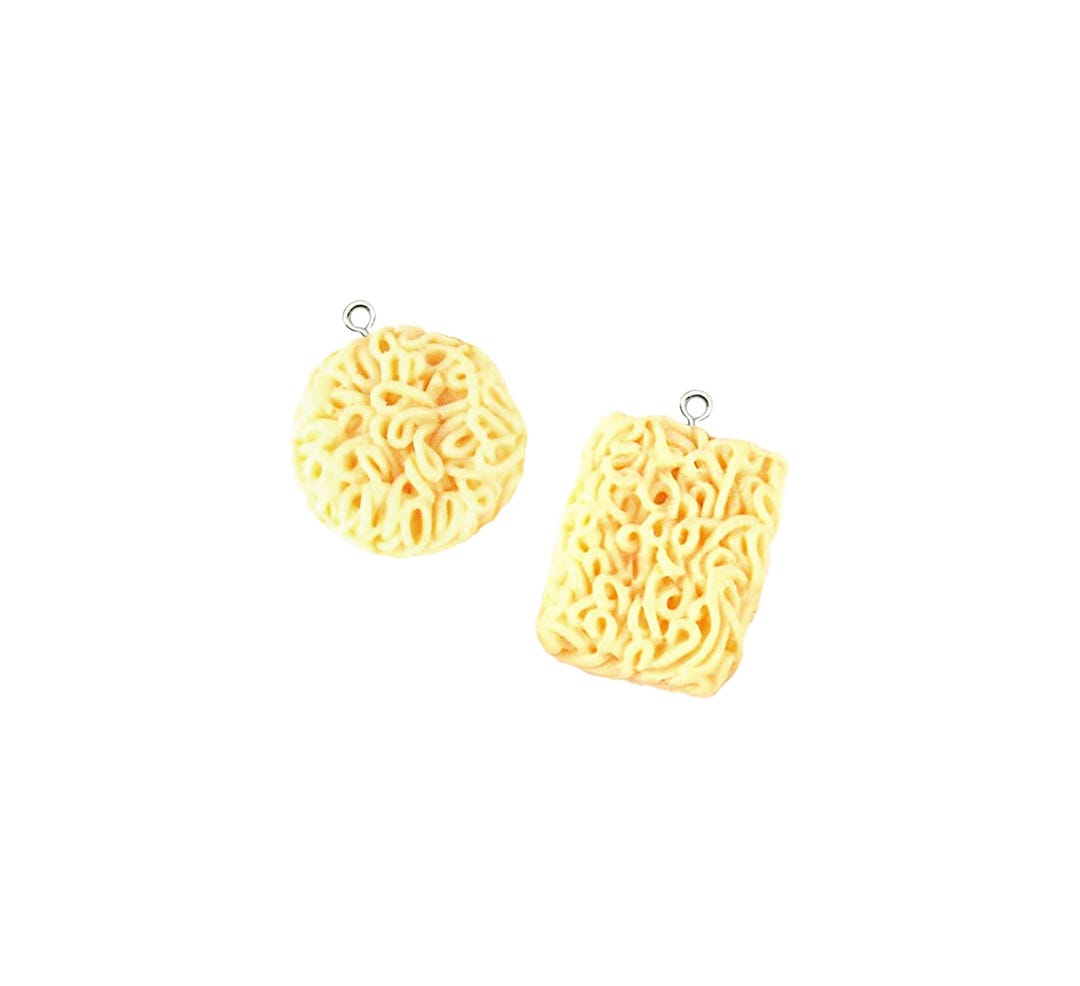 Mini Ramen Charm | Asian Dried Noodles Instant Soup Snack Pendant ...