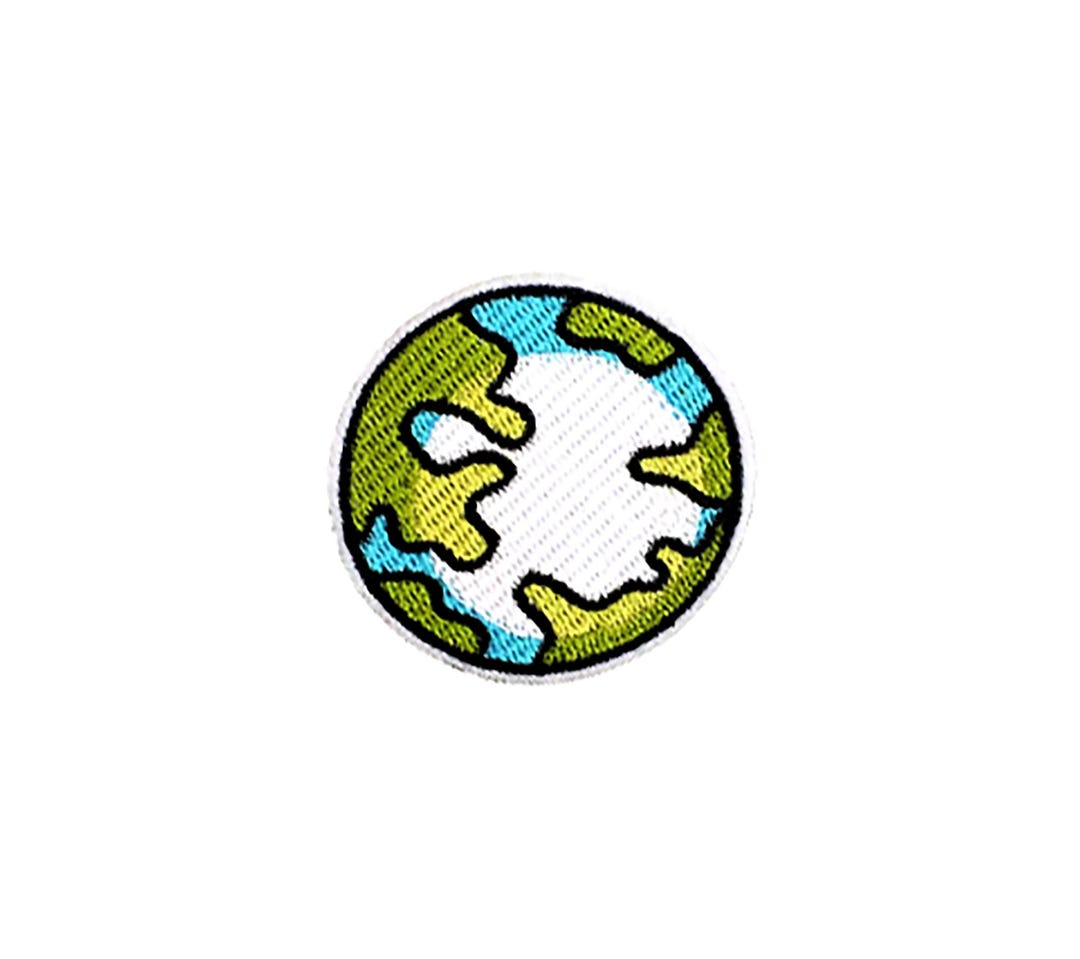 Earth Patch | Pastel Planet Globe World Mother Earth Iron-on Applique ...