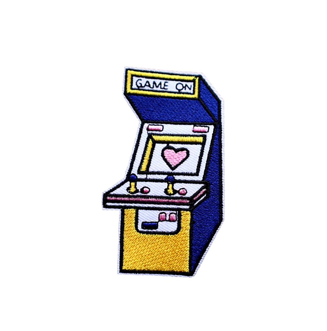 Arcade Video Game Patch | Kawaii Retro 'game On' 90's Gamer Iron-on ...