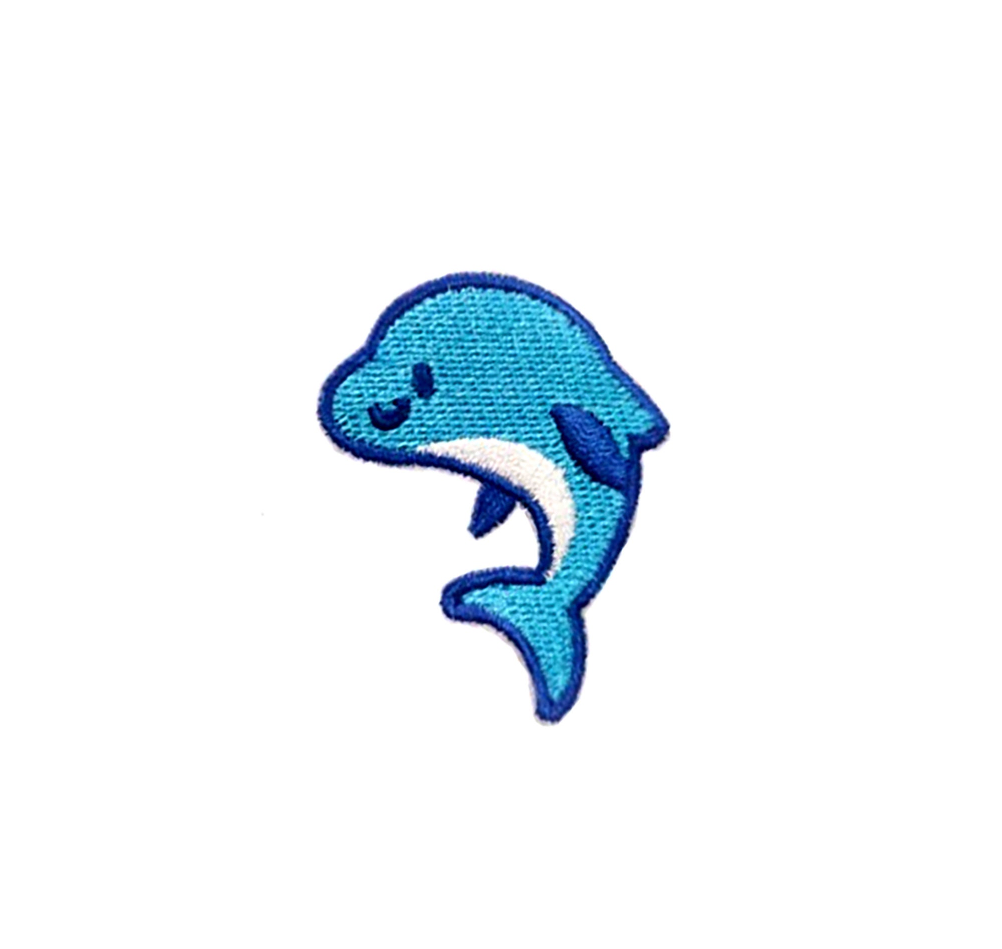 Stick-on Dolphin Patch Kawaii Sea Ocean Animal Self-adhesive Sticker ...
