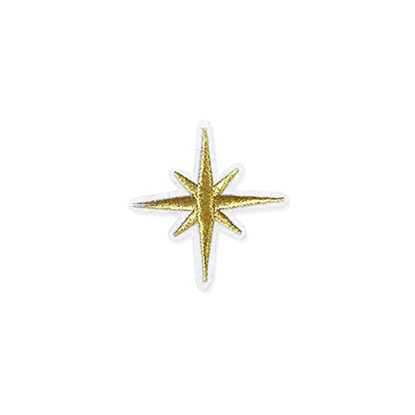 Embroidered Star Patches Gold - Etsy