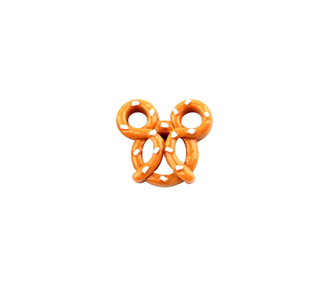 Magical Pretzel Pin | Kawaii Mouse Ears Snack Brooch | 3D Resin Lapel ...