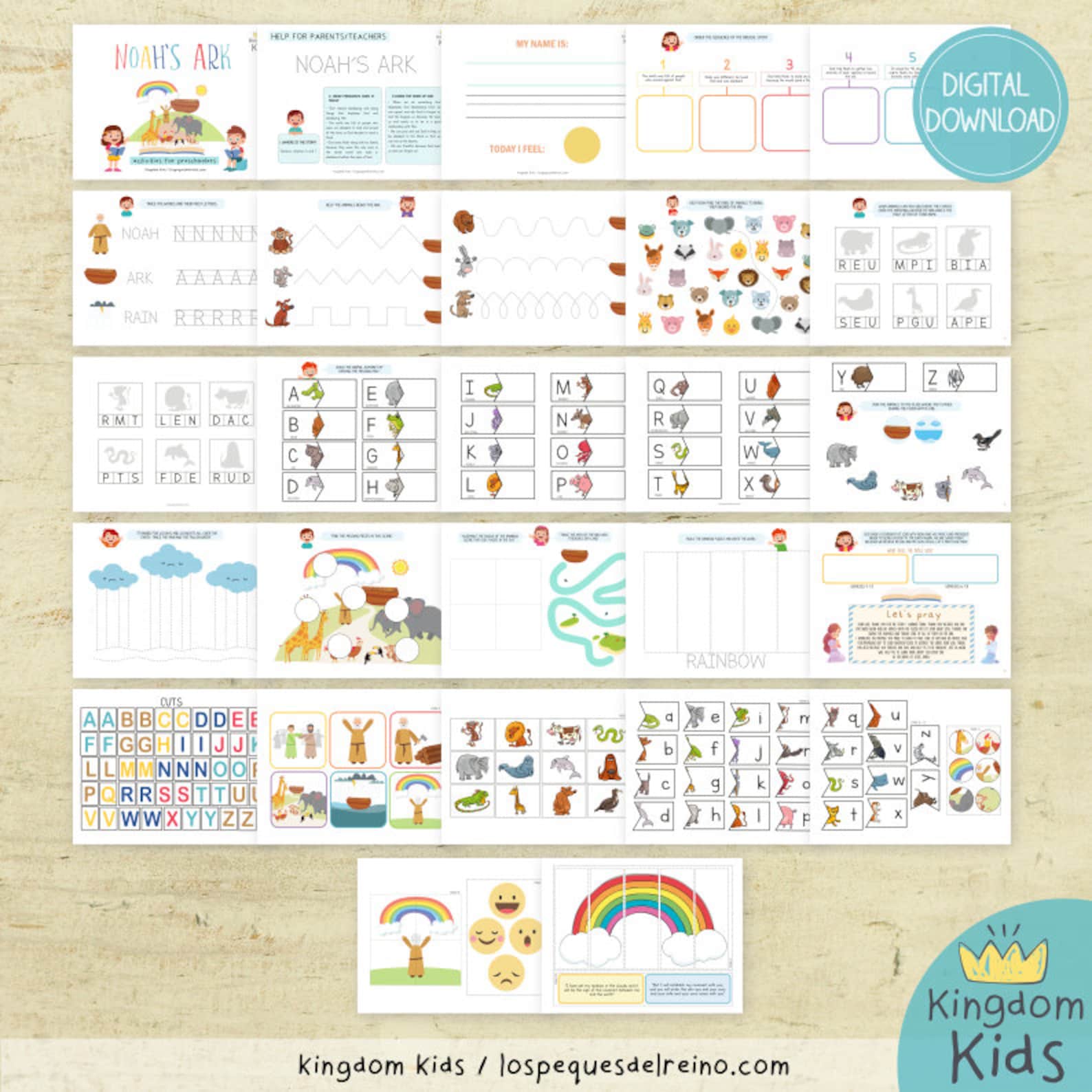 Noah's Ark Activity Pack - Etsy