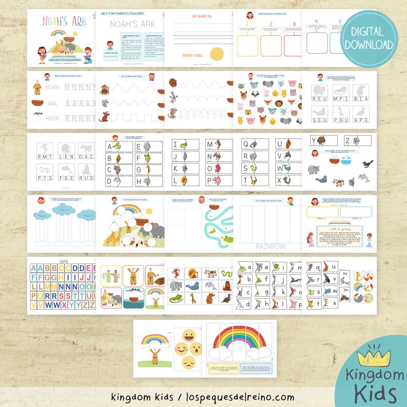 Noah's Ark Activity Pack - Etsy