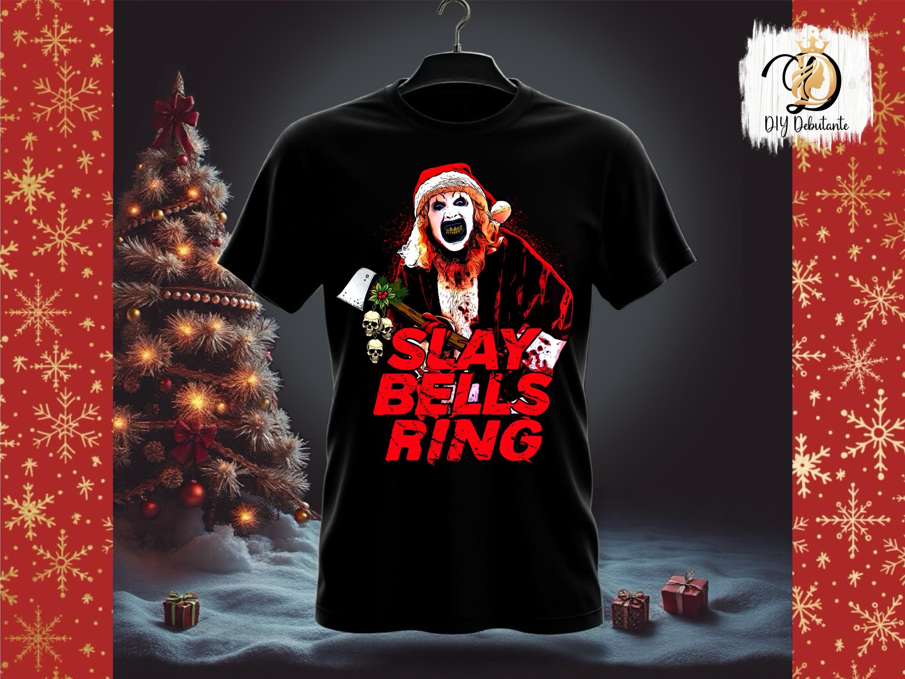 SLAY Bells Ring Horror Christmas Clown Santa Clipart: 6 PNG Variations ...