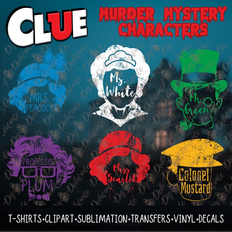Clue Murder Mystery Invitation - Etsy
