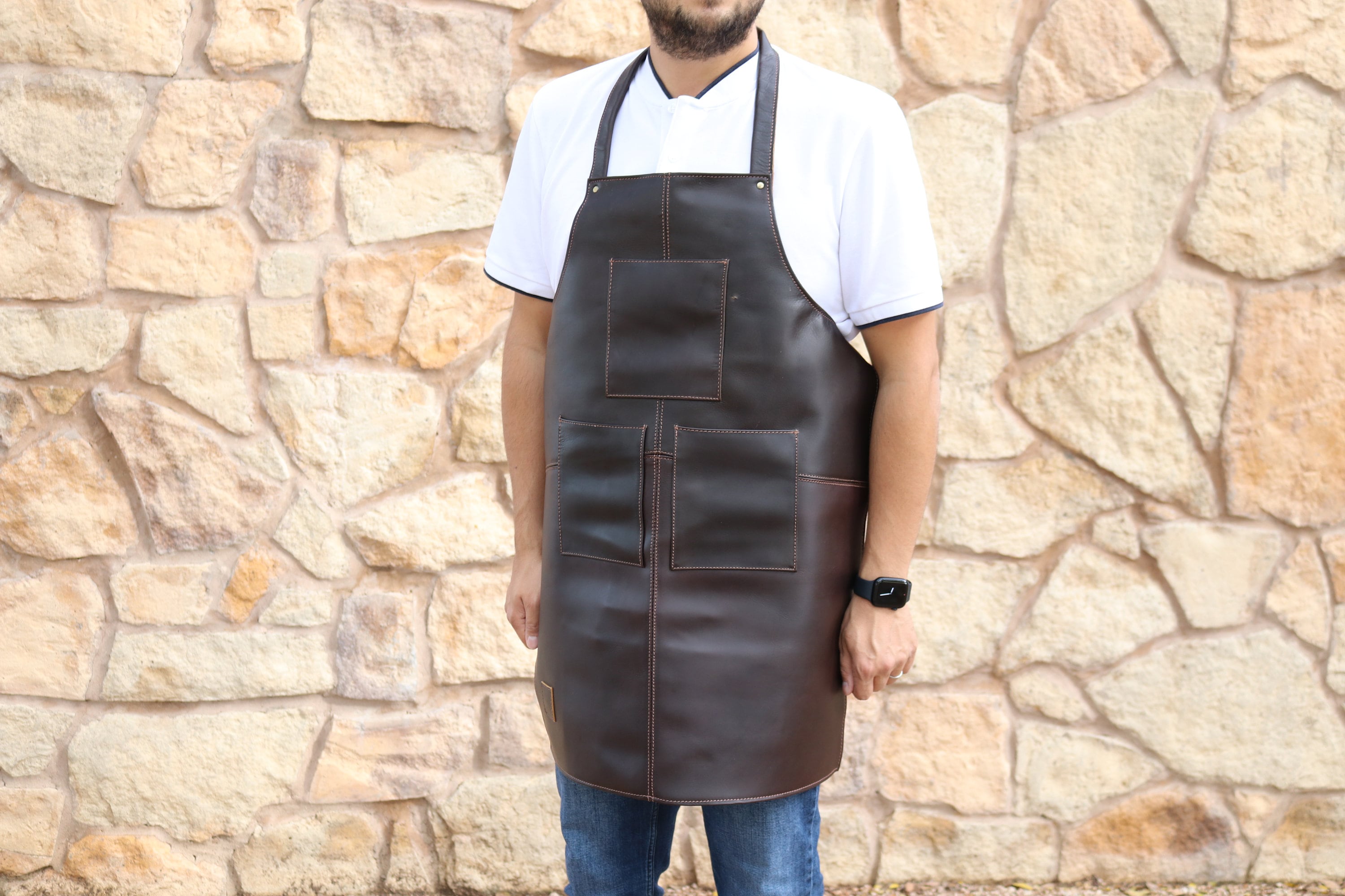 Personalized Leather Workshop Apron,hand Crafted Woodworking Apron ...