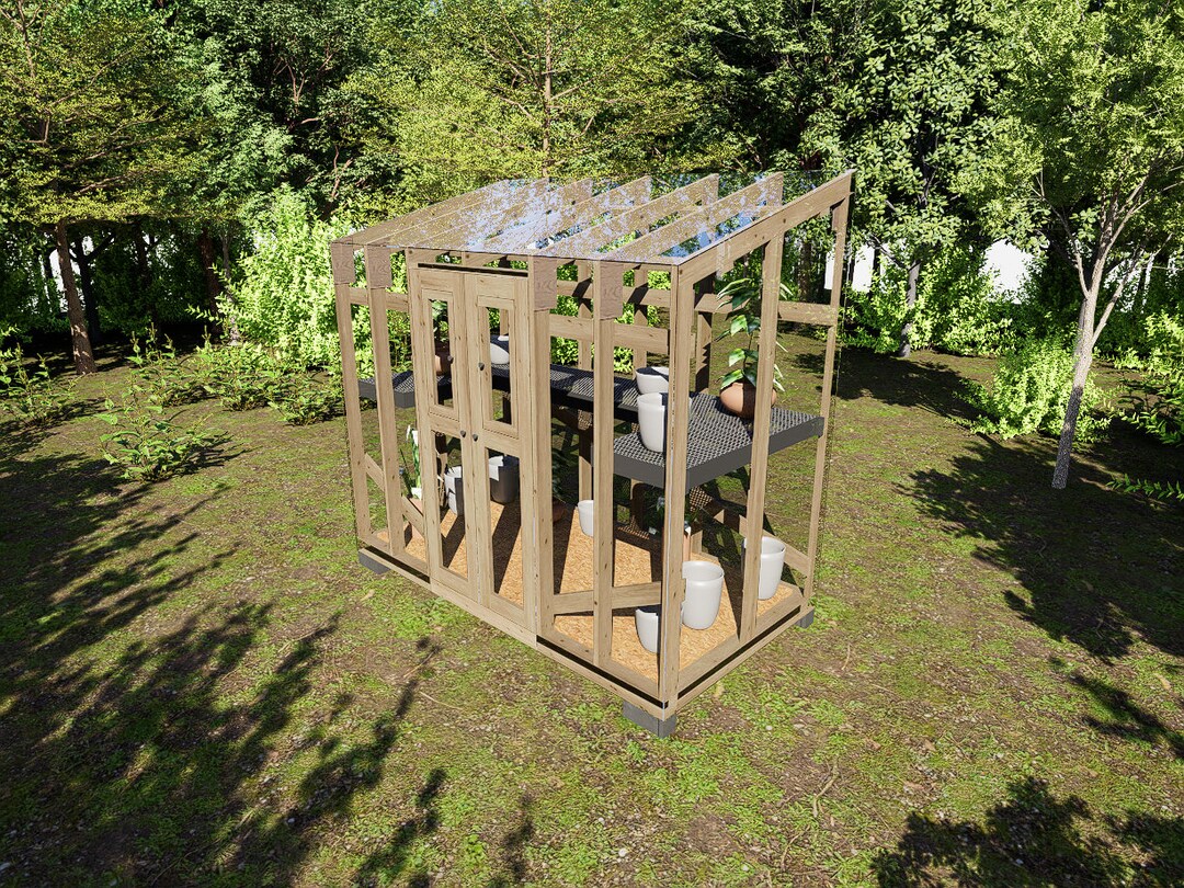 Greenhouse Plans, Small Sized Greenhouse DIY Plan, Building Guide ...