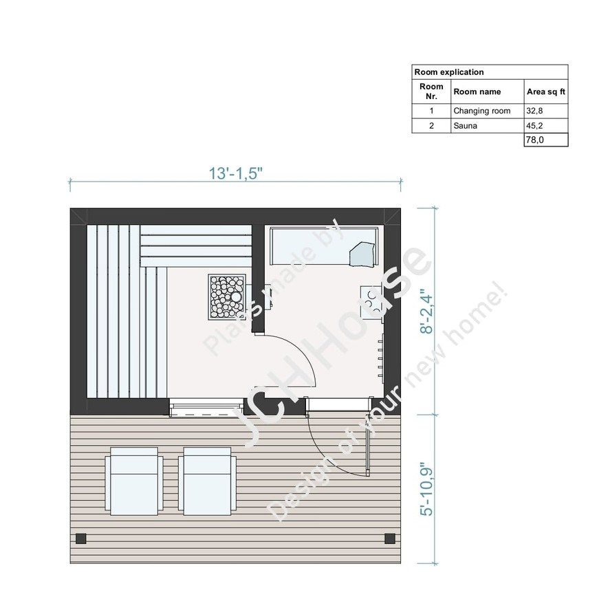 Tiny Bath House Small Garden Sauna Plan Blueprint Sauna Wood Stove ...