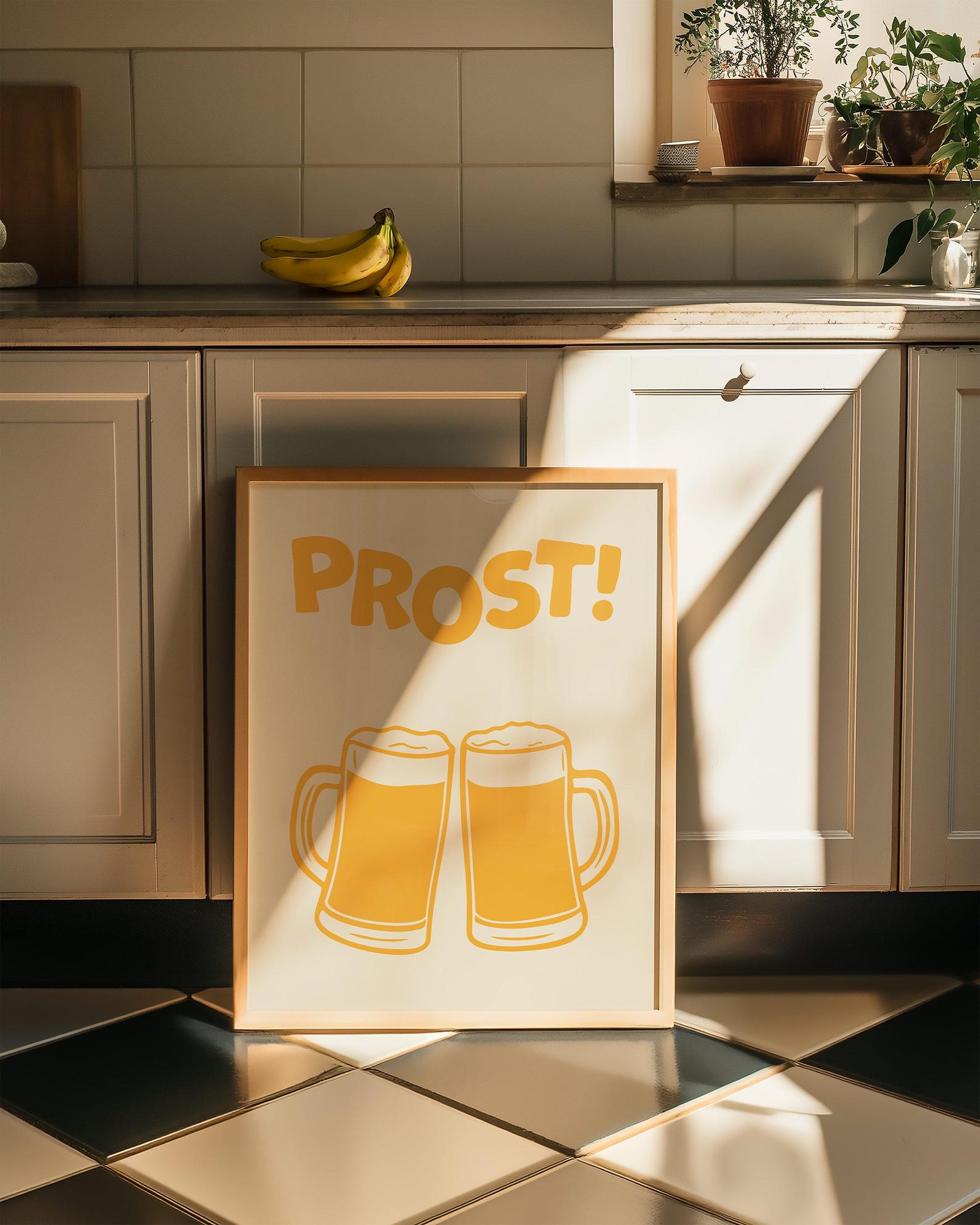 Retro Prost Beer Mug Print: Vintage Bar Decor (digital Download) - Etsy